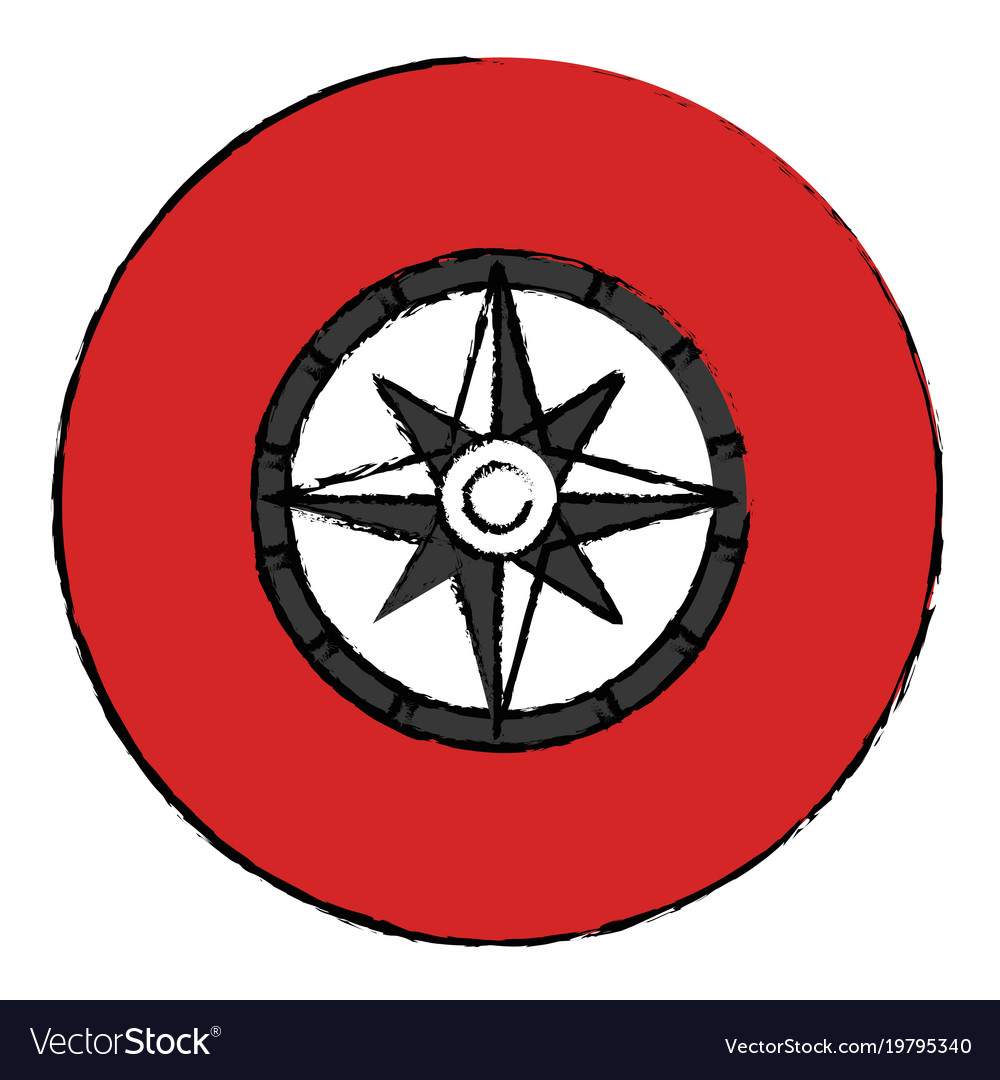 Compass guide isolated icon Royalty Free Vector Image