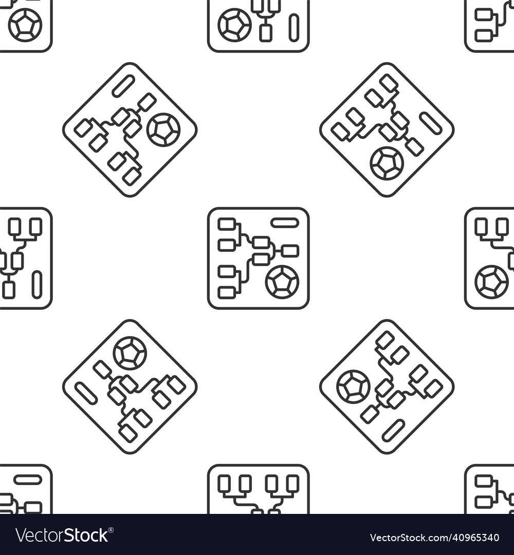 Grey line results and standing tables scoreboard Vector Image