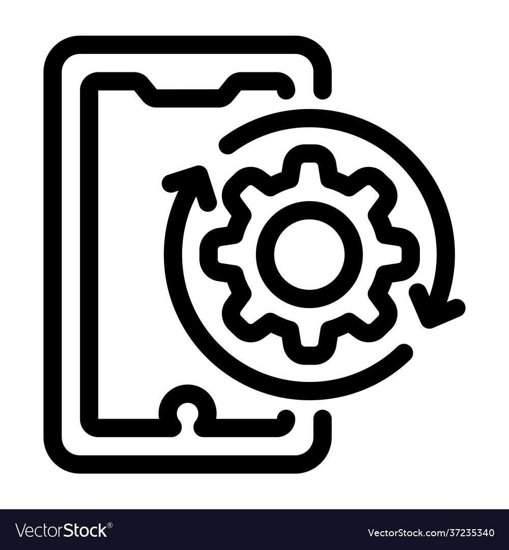 Mobile processing Royalty Free Vector Image - VectorStock