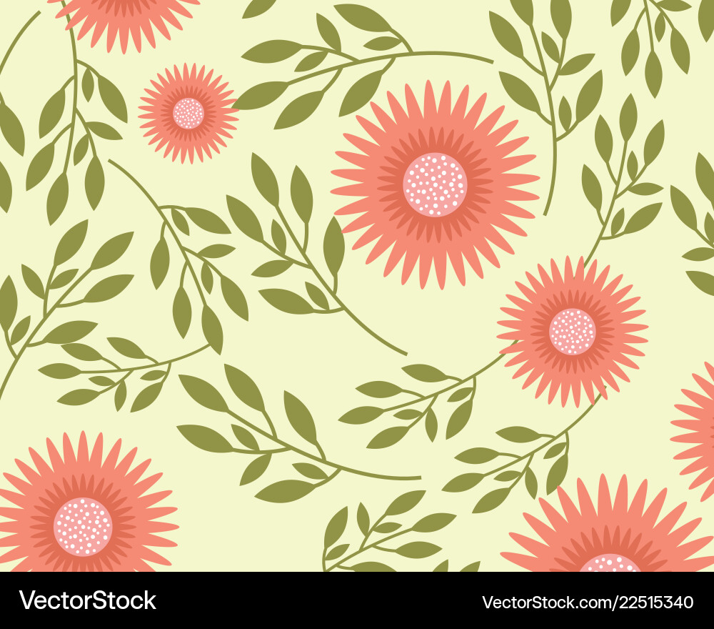 Natural floral flowers Royalty Free Vector Image