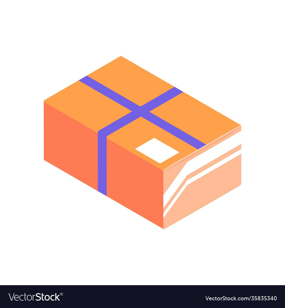 Package isometric Royalty Free Vector Image - VectorStock