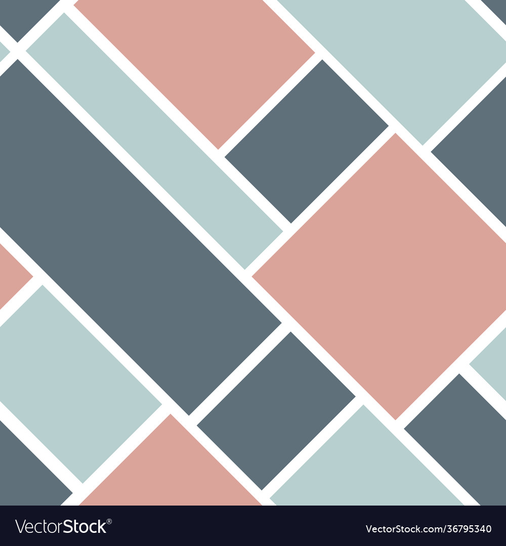 Seamless geometric pattern with squares Royalty Free Vector