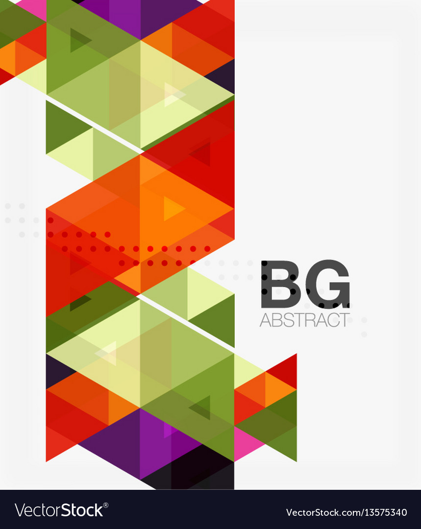 Triangles abstract background Royalty Free Vector Image