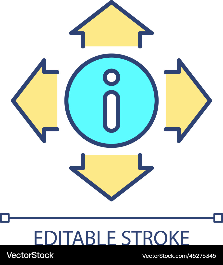 Infodesk service rgb color icon Royalty Free Vector Image