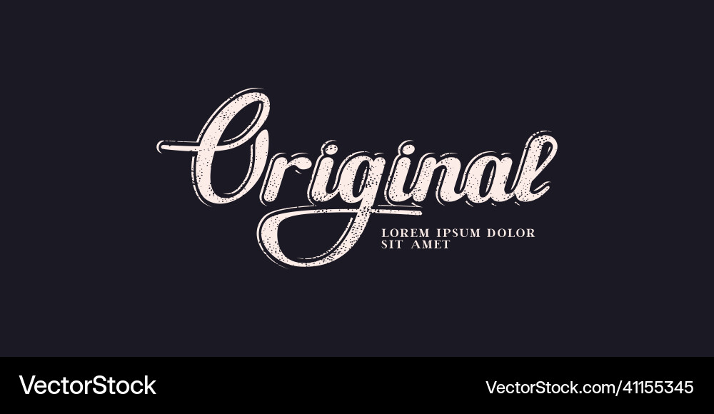 Lettering for packaging and label word original Vector Image
