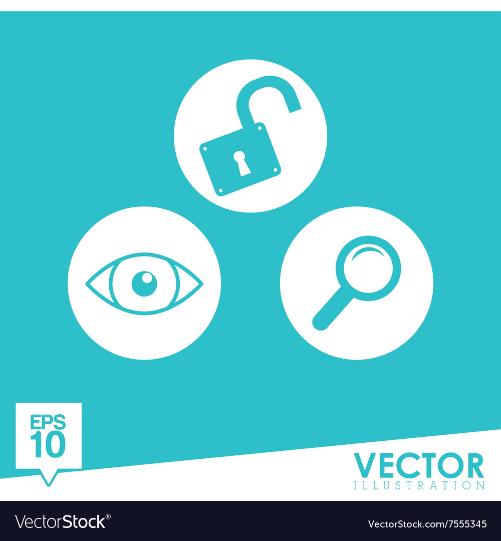 Security system design Royalty Free Vector Image