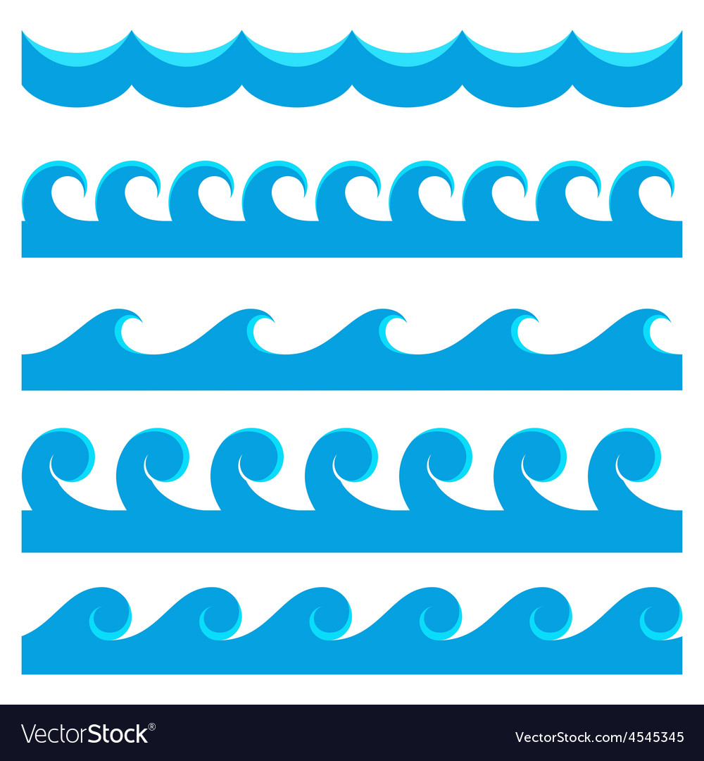 Waves Royalty Free Vector Image - VectorStock