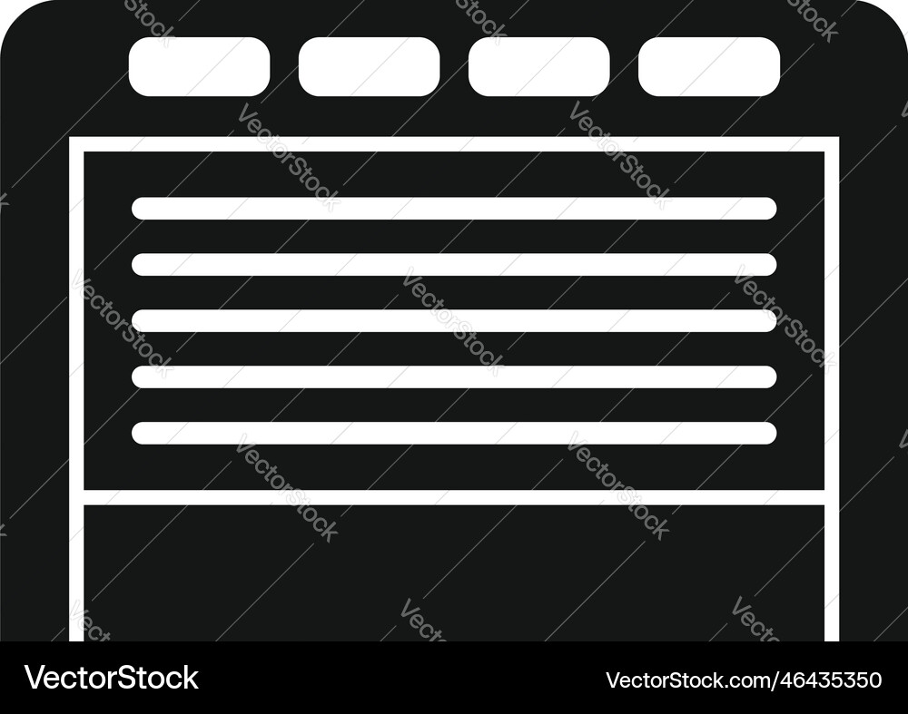 Auto fence icon simple door security Royalty Free Vector