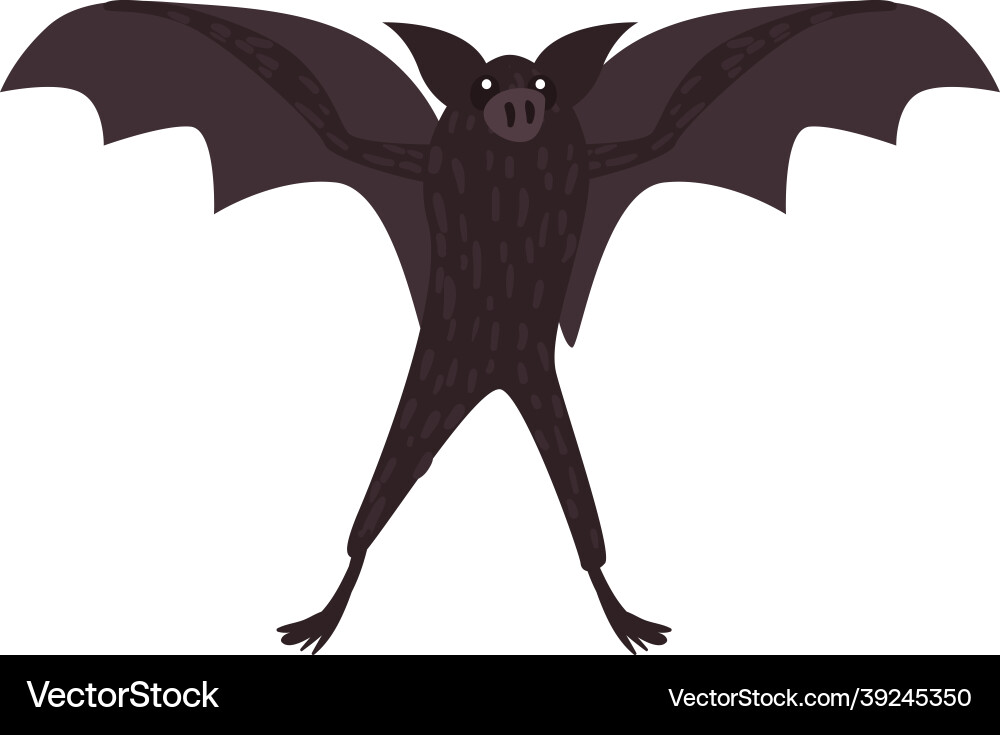 Bat comic character Royalty Free Vector Image - VectorStock