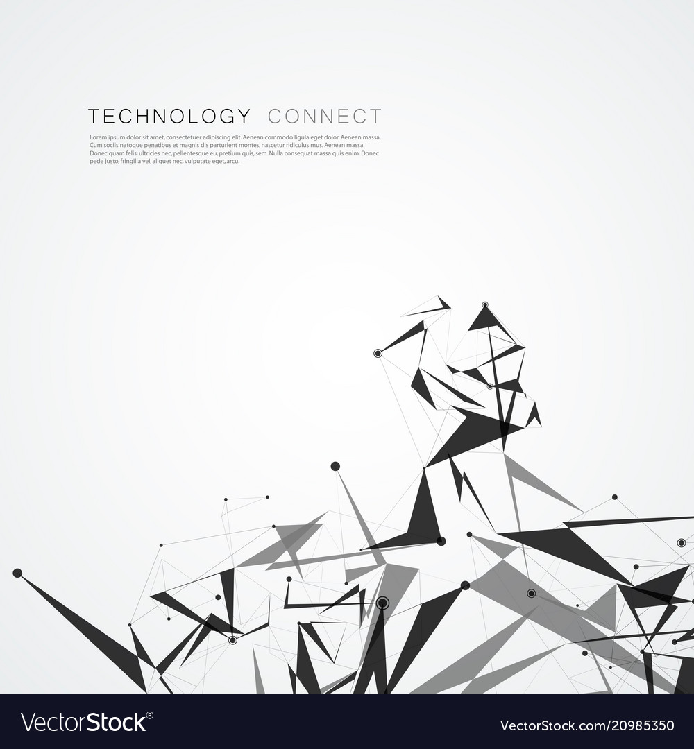 Molecular Structure With Connected Abstract Shapes