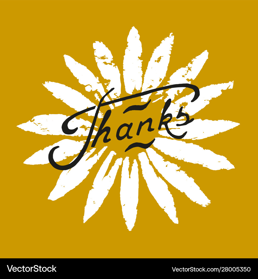 Thank you card Royalty Free Vector Image - VectorStock