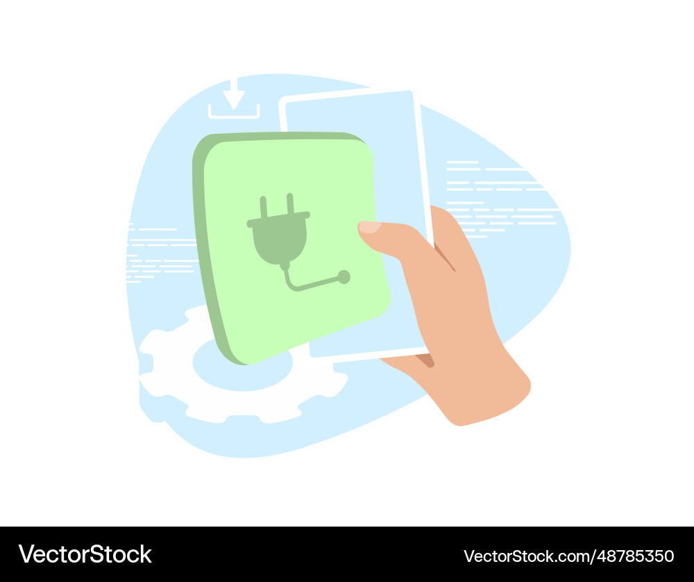 Website plugin for business and personal websites Vector Image