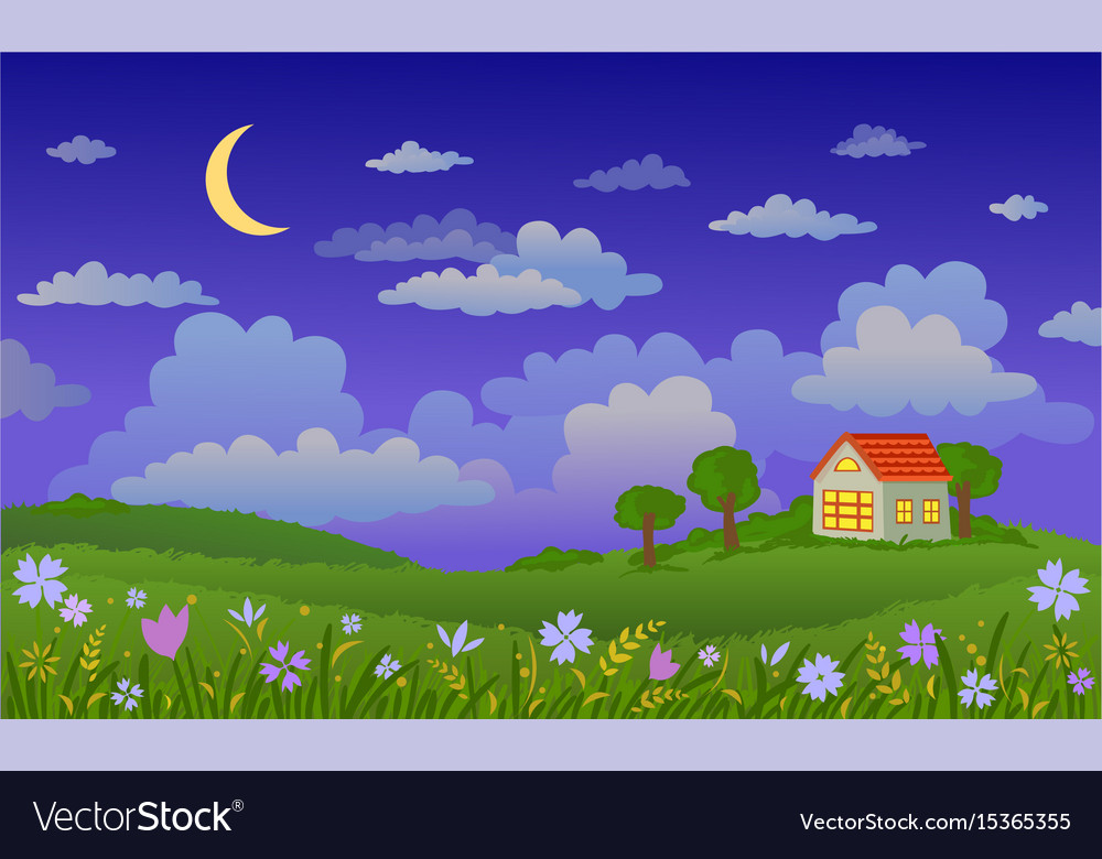 Beautiful landscape Royalty Free Vector Image - VectorStock