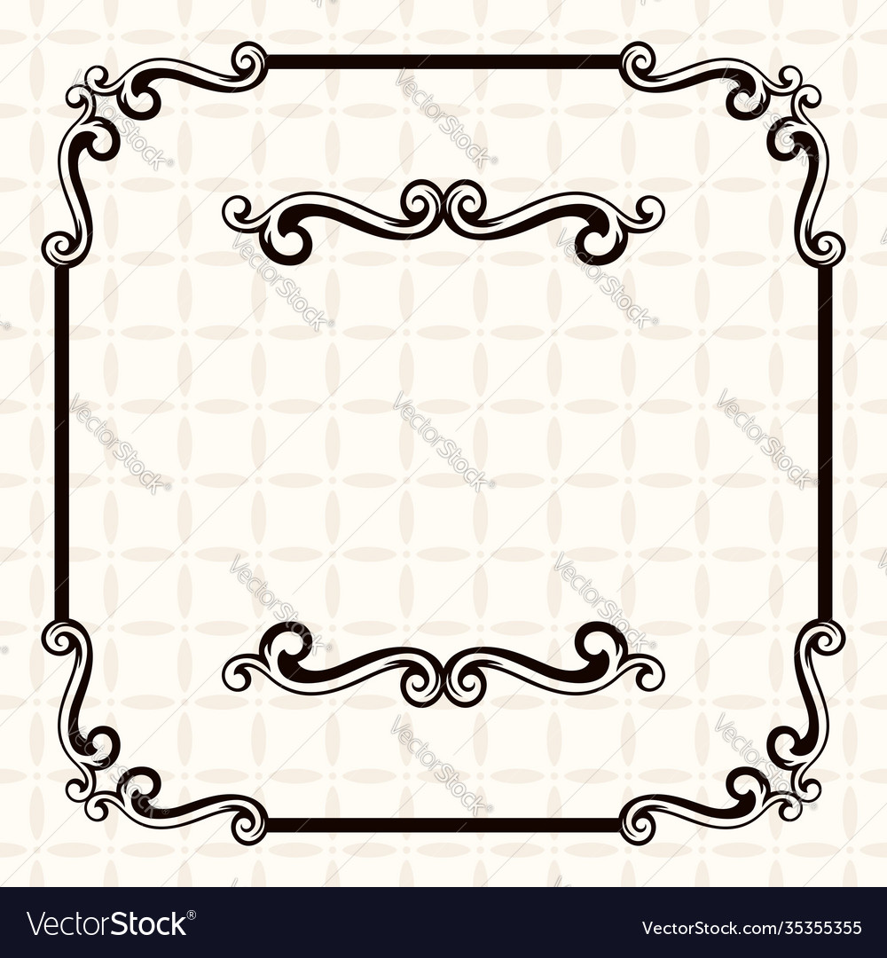 Decorative frame Royalty Free Vector Image - VectorStock