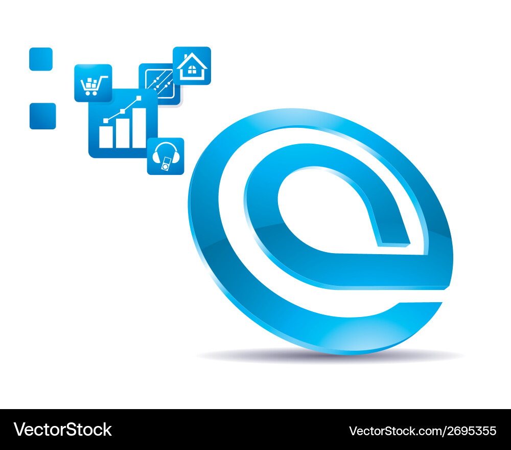 Digital cloud Royalty Free Vector Image - VectorStock