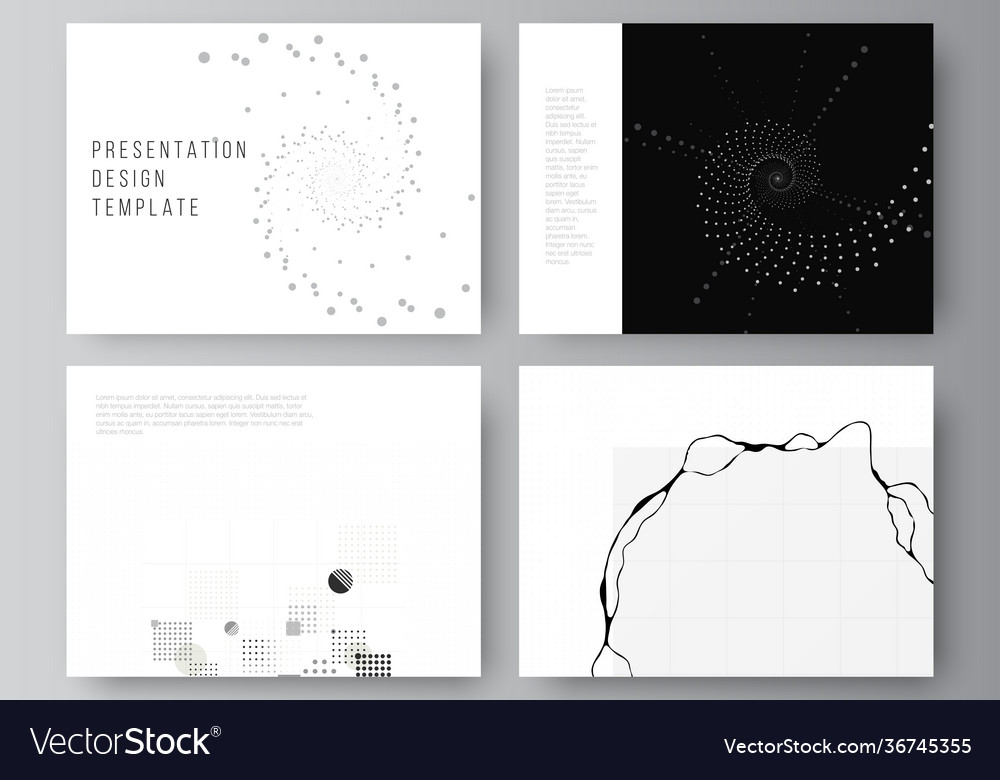 Layout presentation slides design Royalty Free Vector Image