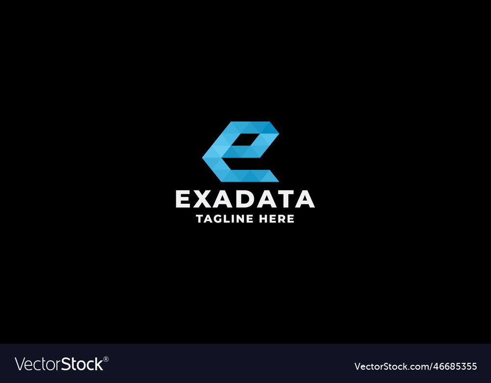 Logo exadata Royalty Free Vector Image - VectorStock