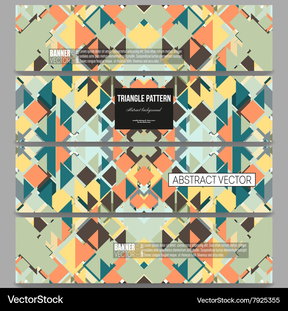 Set of modern banners material design colored Vector Image