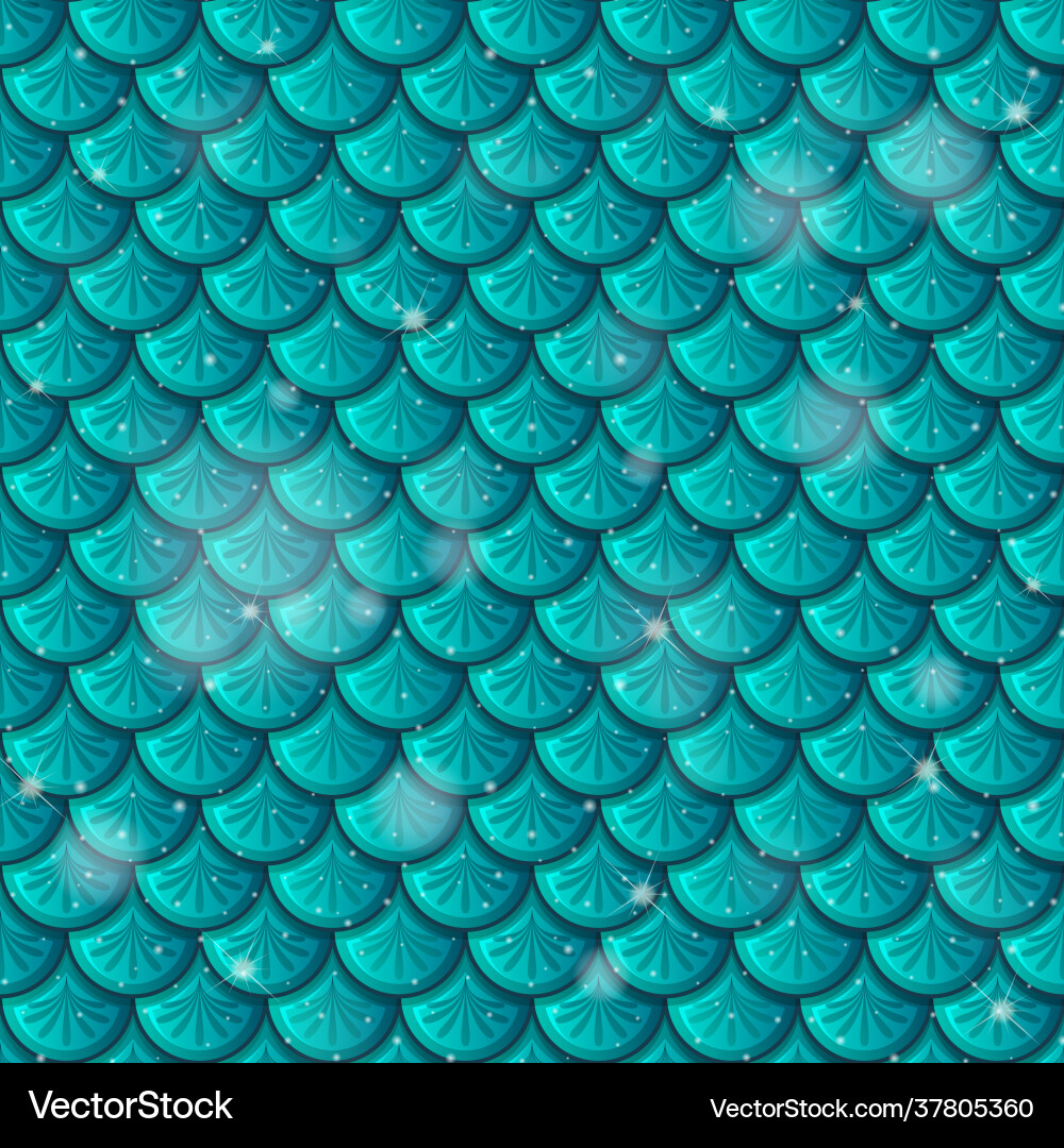 Fish scale seamless pattern background Royalty Free Vector