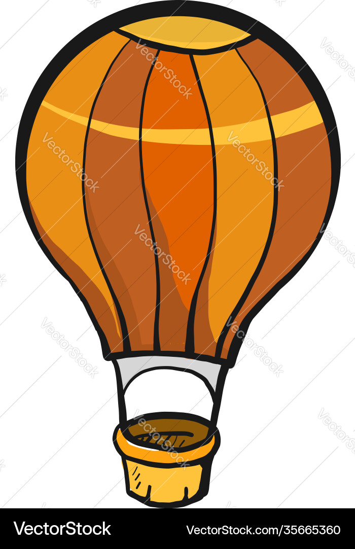 Orange Balloon Clip Art