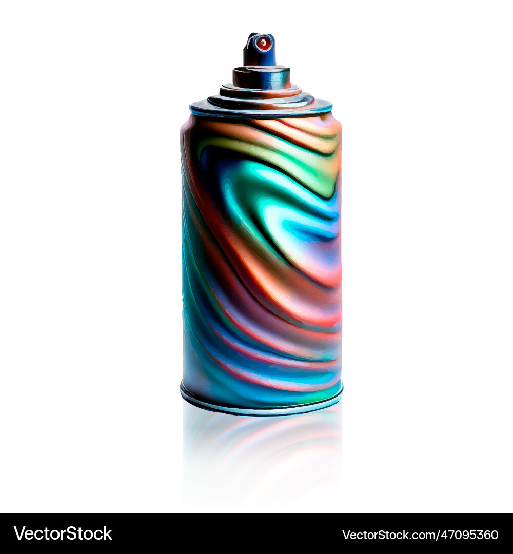 Retro cartoon spray paint can Royalty Free Vector Image