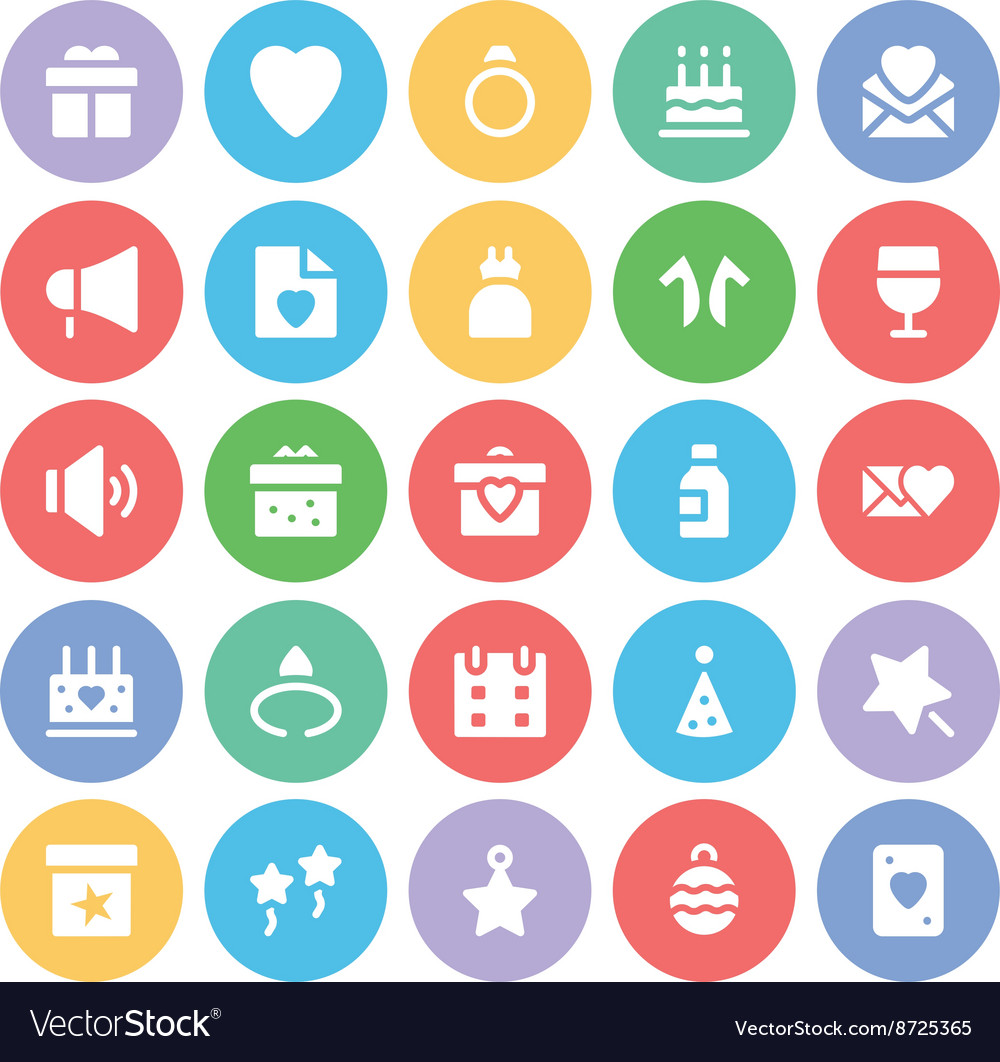 Celebration and party icons 1 Royalty Free Vector Image