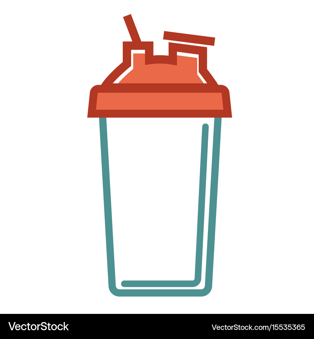 Shaker for healthy food Royalty Free Vector Image
