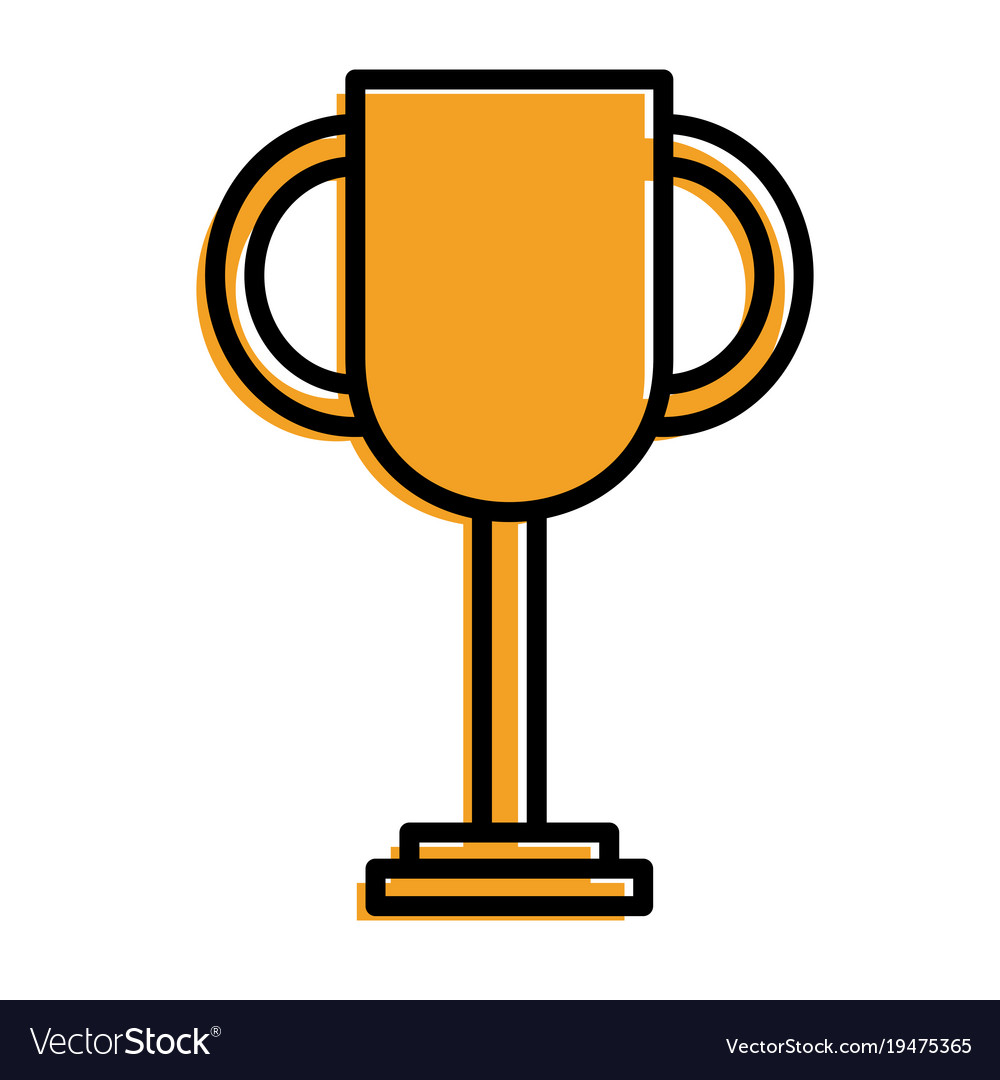 Trophy award winner competition icon Royalty Free Vector