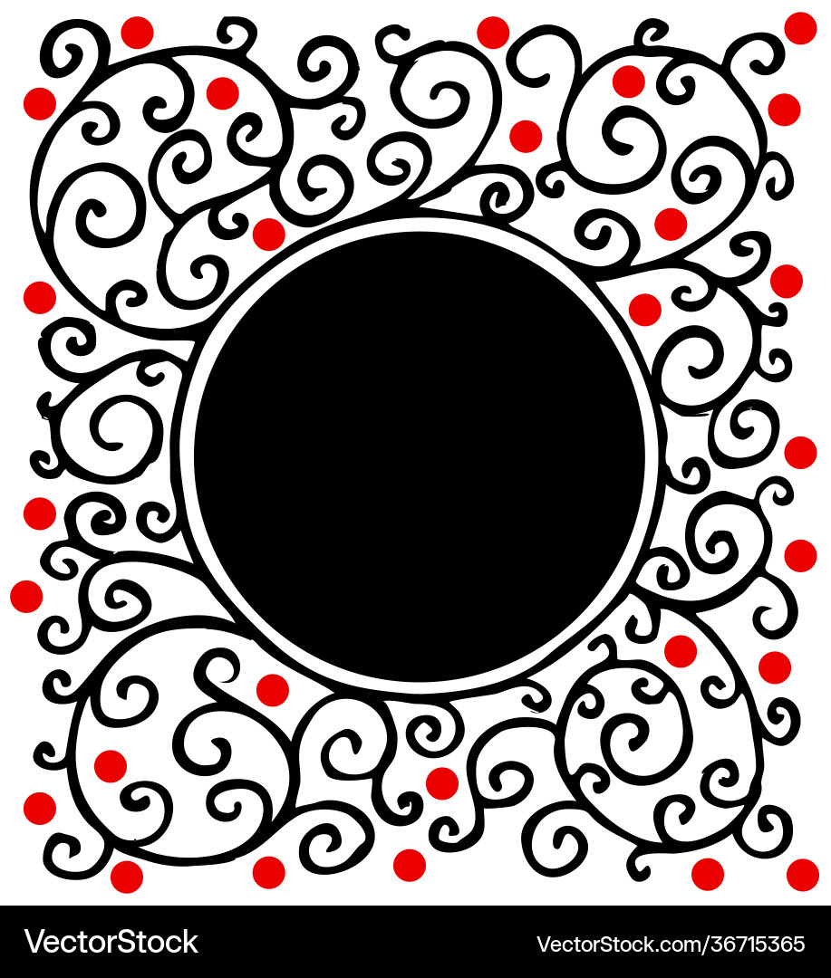 Vintage background with circle in center Vector Image