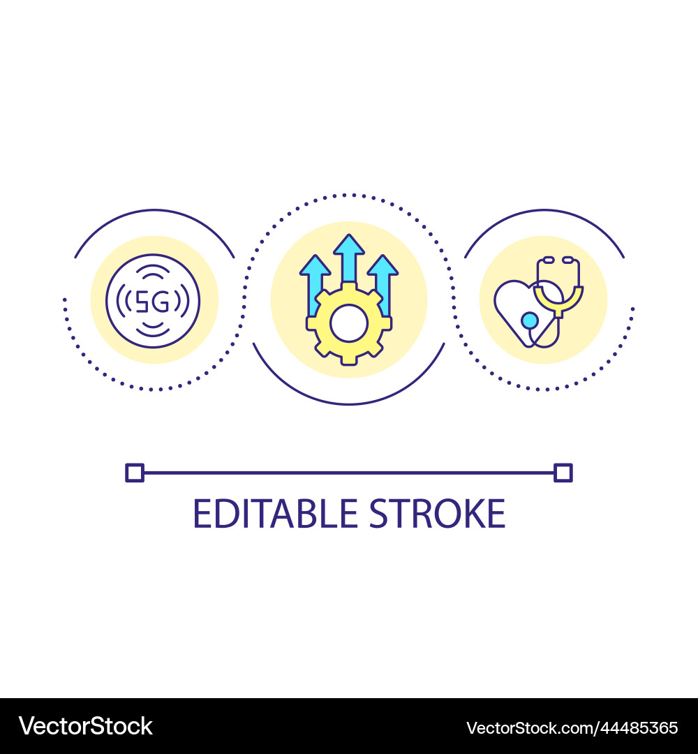 Wireless network technology in healthcare Vector Image