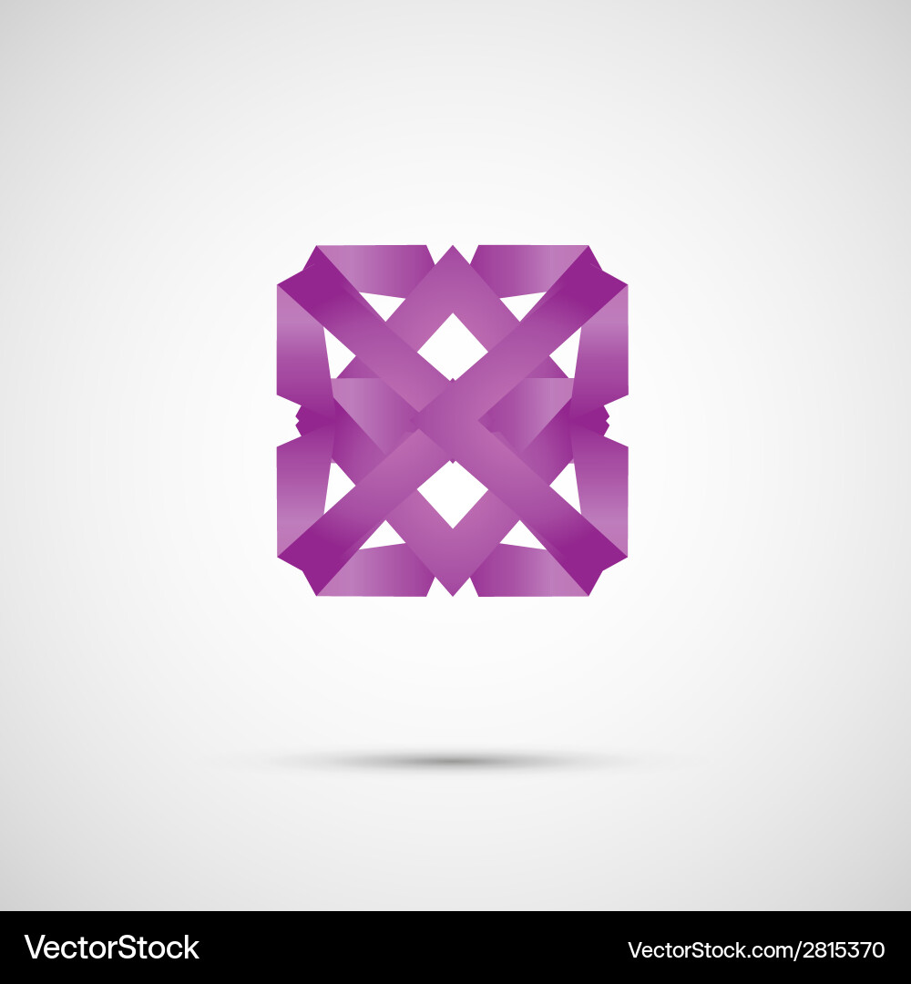 Color line abstract symbol eps 10 Royalty Free Vector Image