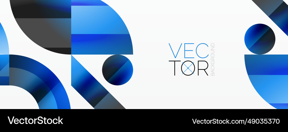 Geometric minimalism with triangles and circles Vector Image