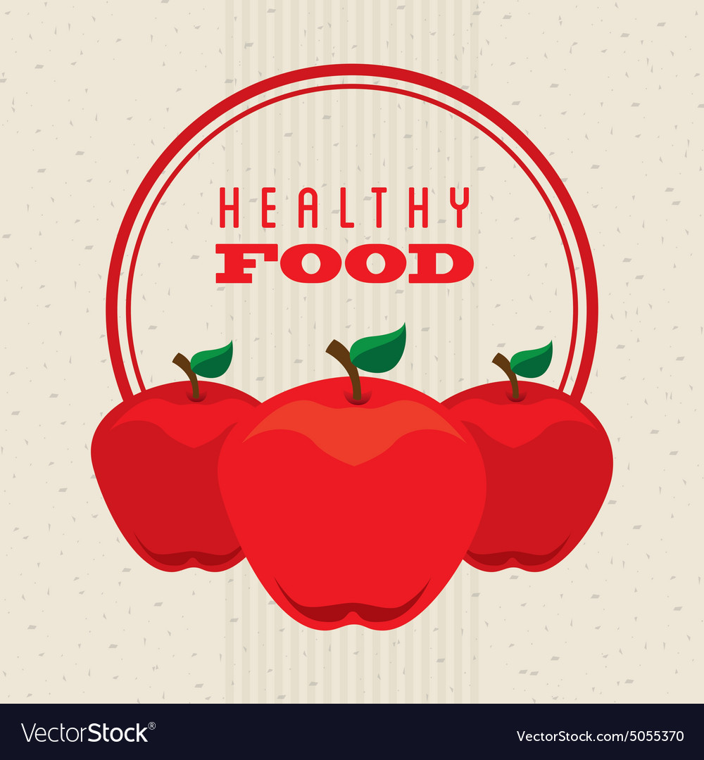 Healthy food Royalty Free Vector Image - VectorStock