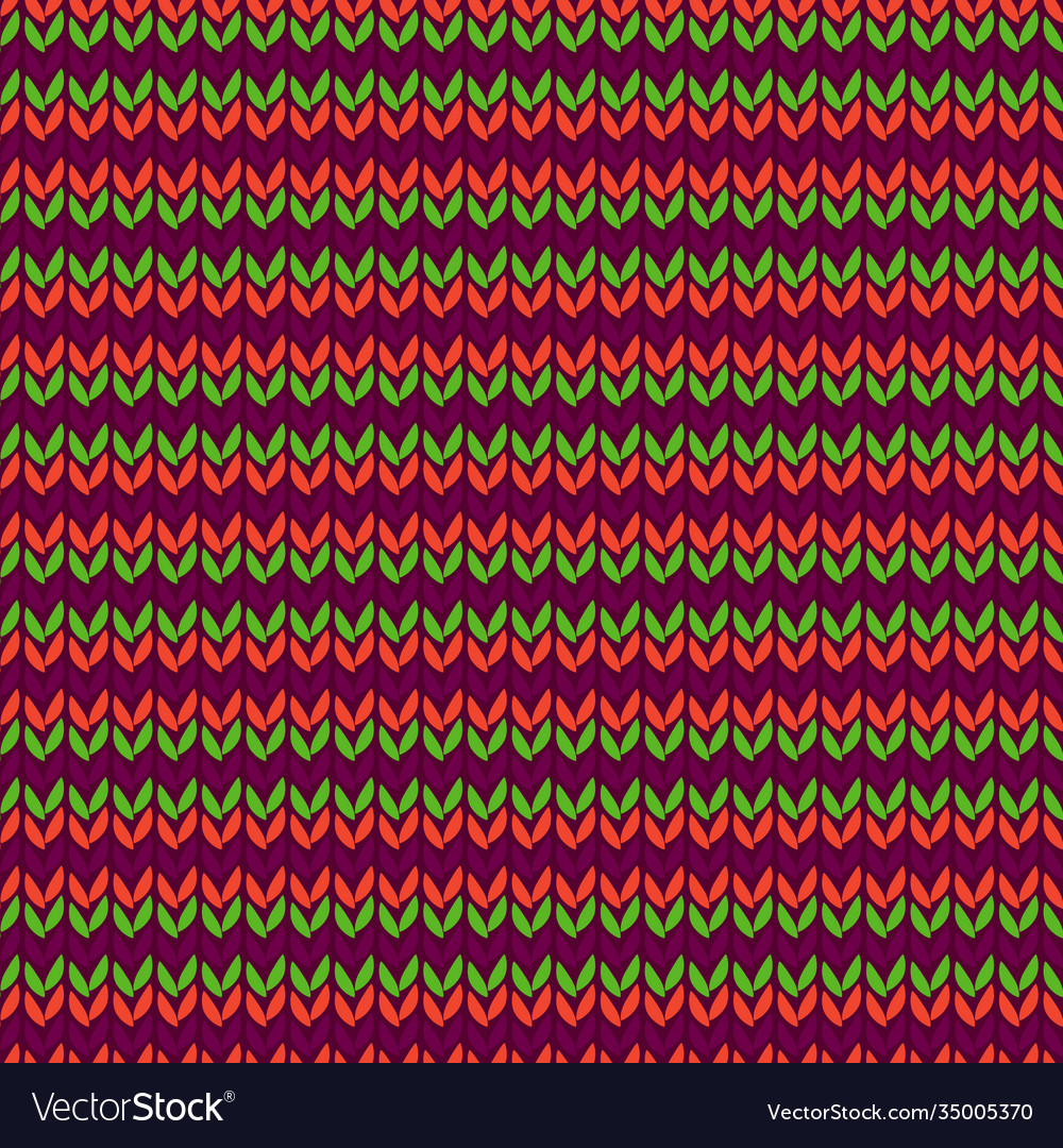 Knitted seamless pattern background Royalty Free Vector
