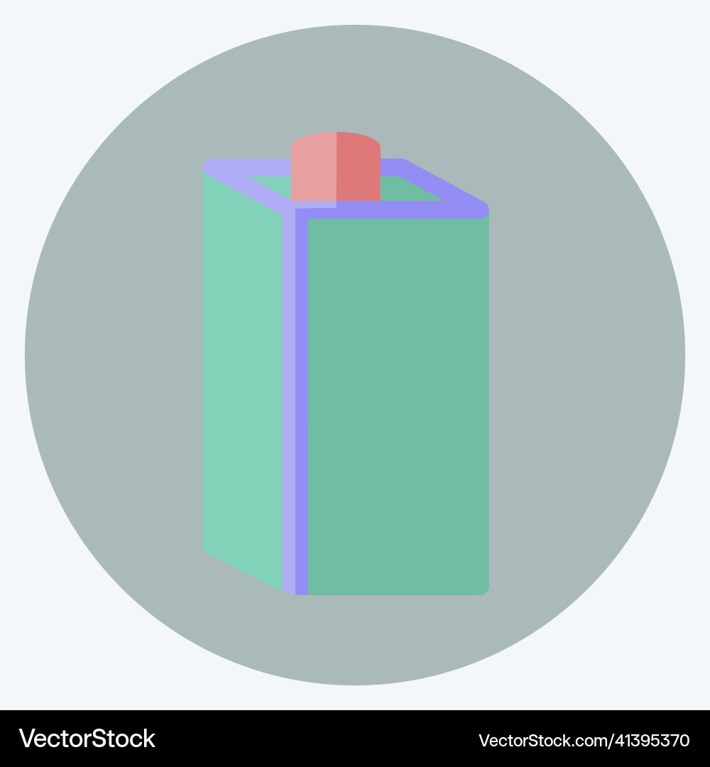 Milk box icon in trendy flat style isolated Vector Image