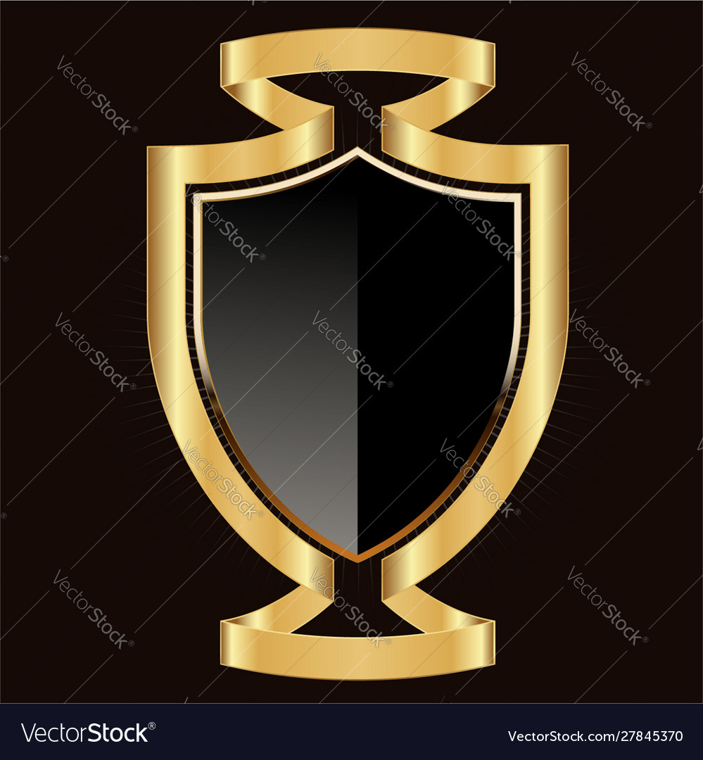 Shield ribbon Royalty Free Vector Image - VectorStock