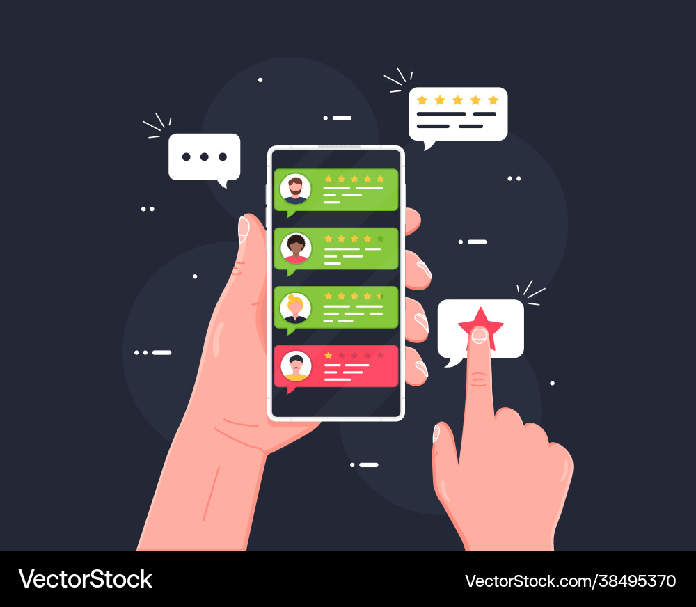User rating Royalty Free Vector Image - VectorStock