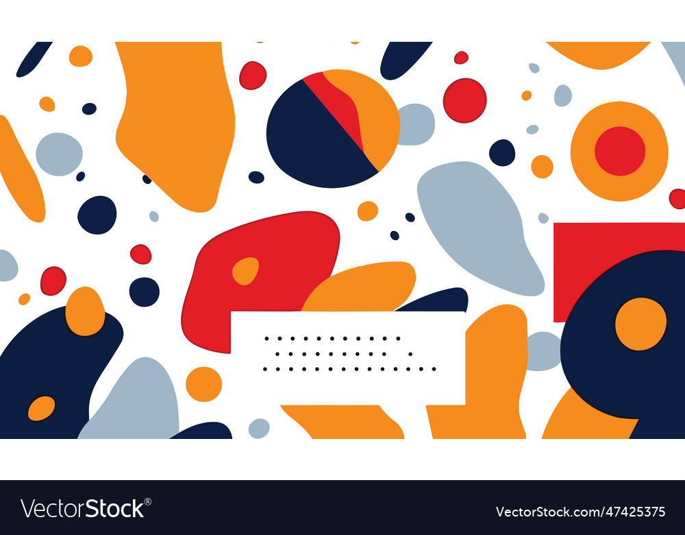 Abstract flat composition Royalty Free Vector Image