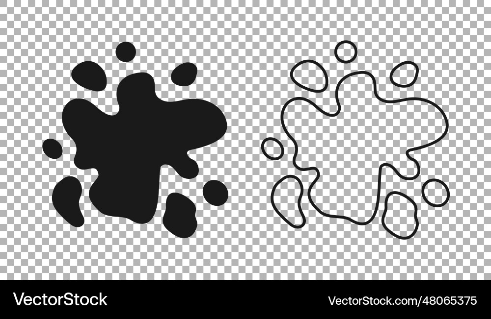 Black paint spray icon isolated on transparent Vector Image