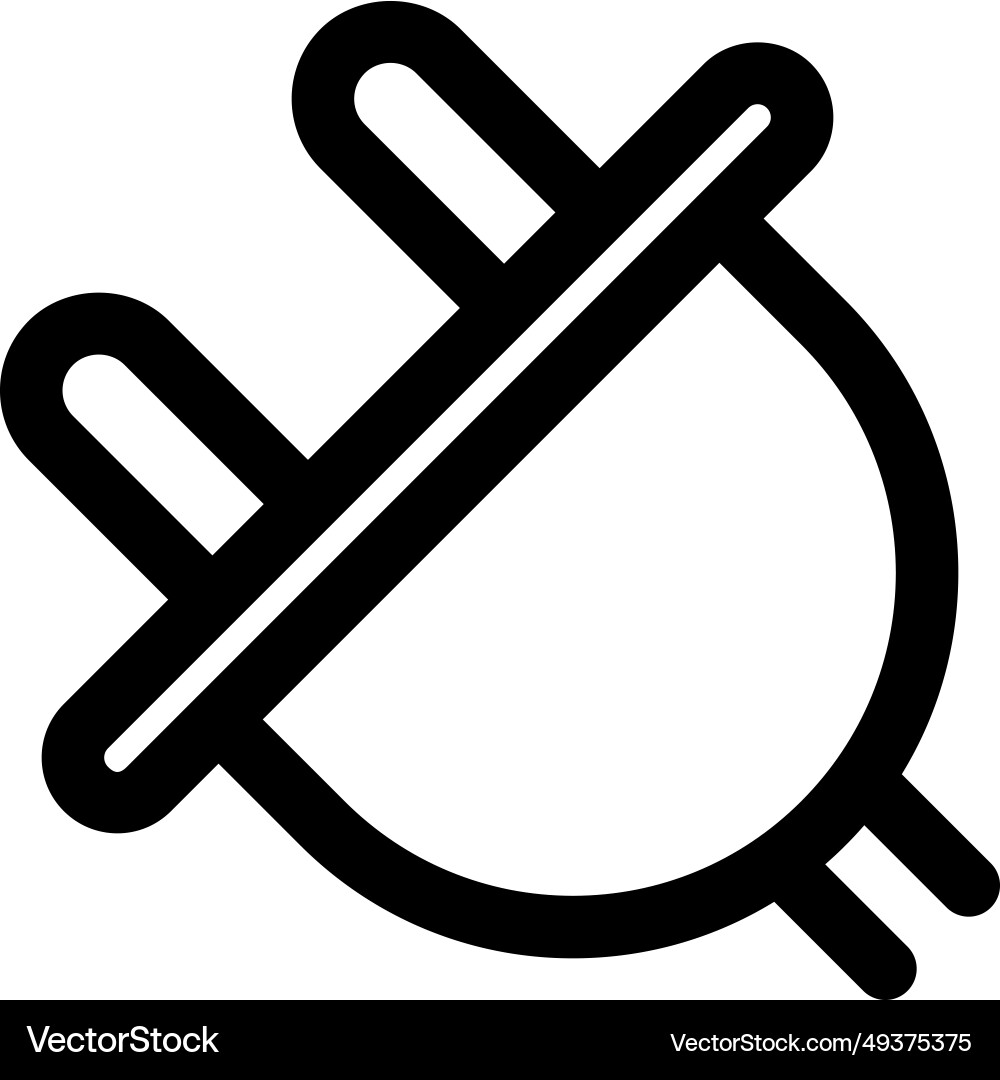Power cable used to transmits electrical energy Vector Image