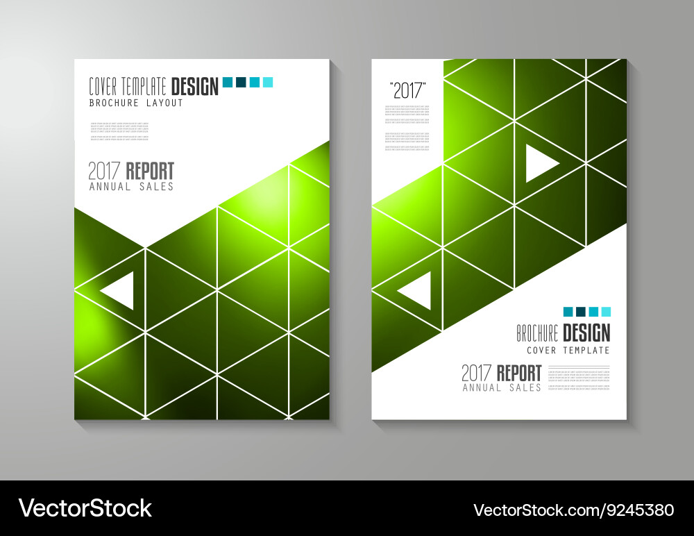 Brochure template flyer design or depliant cover Vector Image