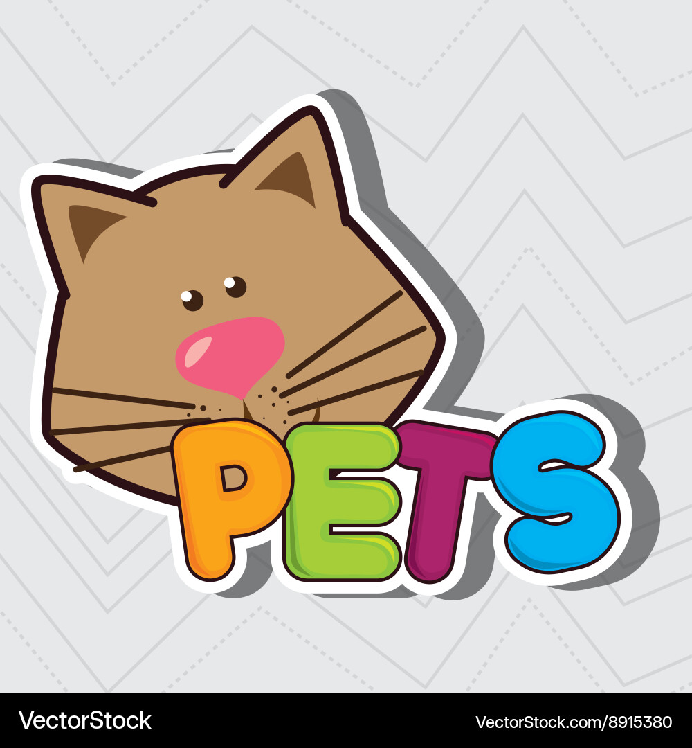 Cute pets design Royalty Free Vector Image - VectorStock