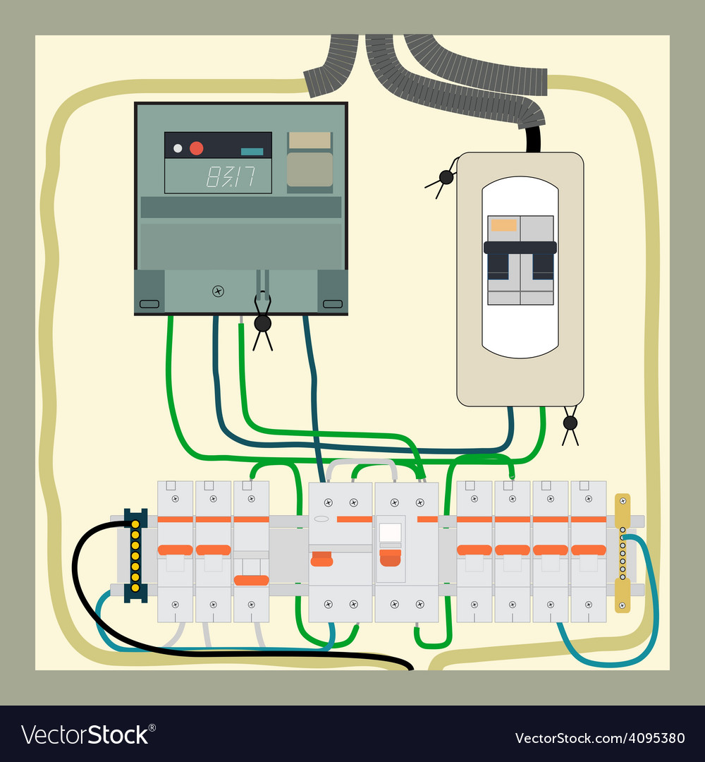 Electrical shield Royalty Free Vector Image - VectorStock