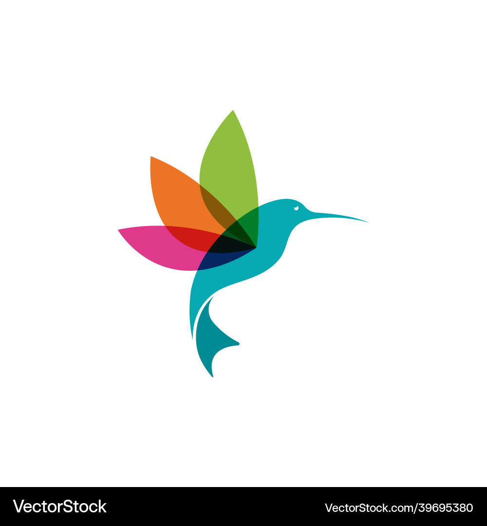 Humming bird icon design Royalty Free Vector Image