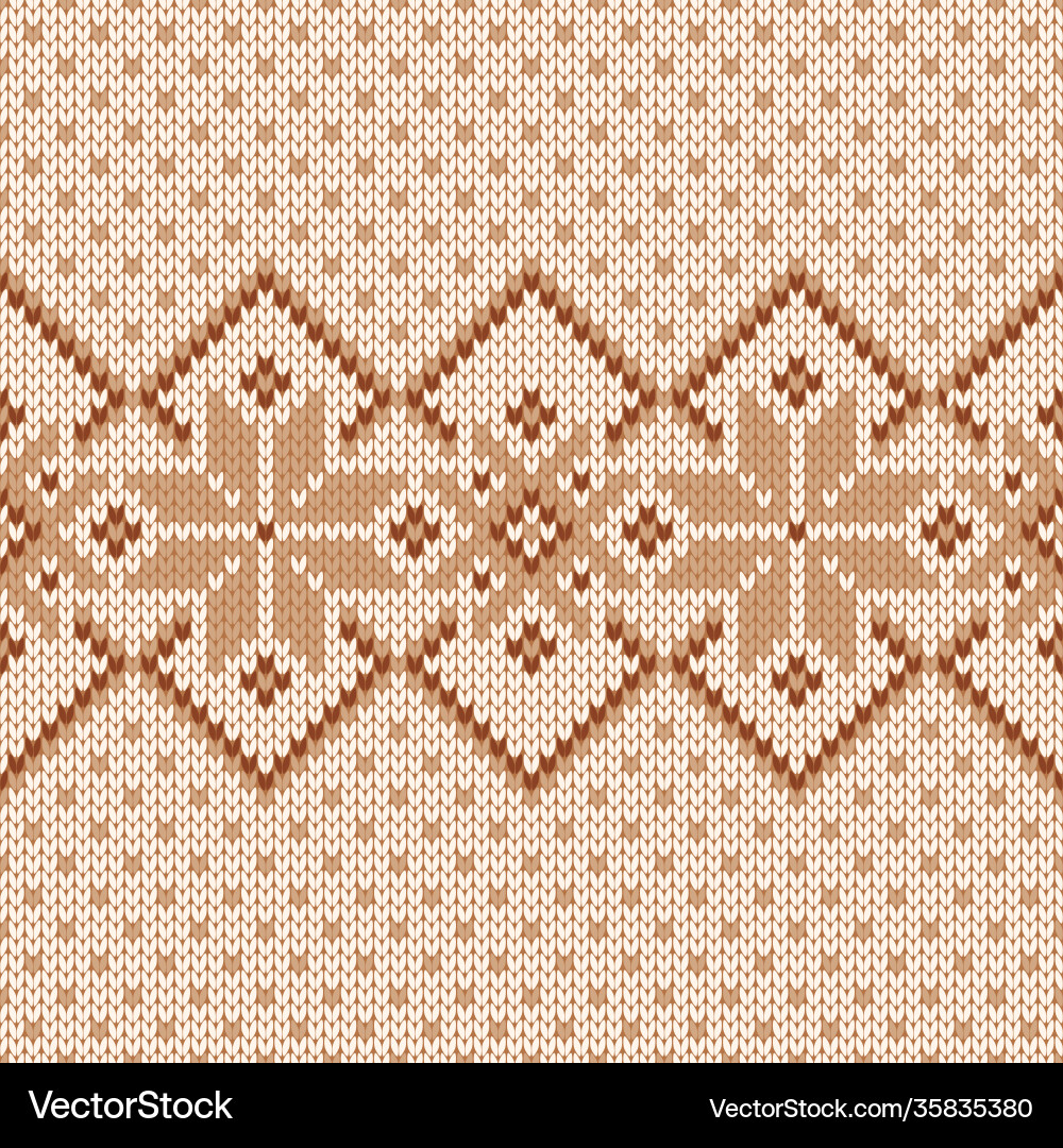 Norwegian native style sweater fair isle design Vector Image