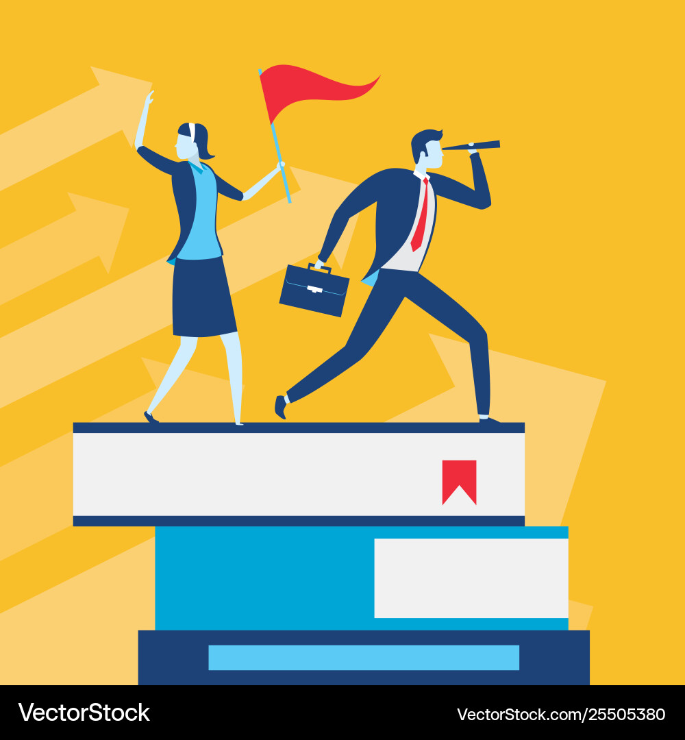People business success Royalty Free Vector Image