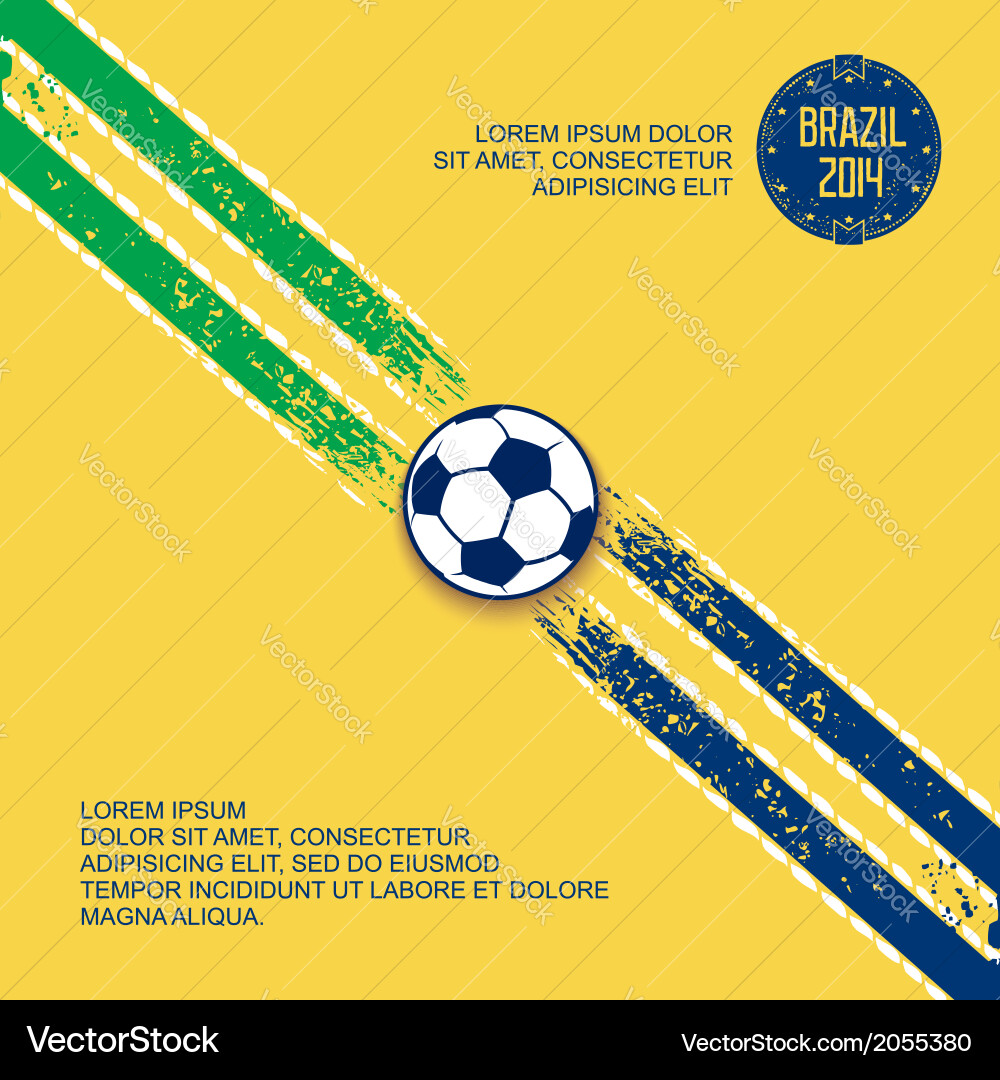 Sports design elements football Royalty Free Vector Image