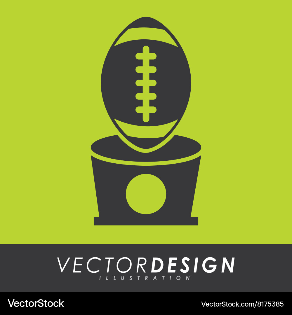 American football design Royalty Free Vector Image