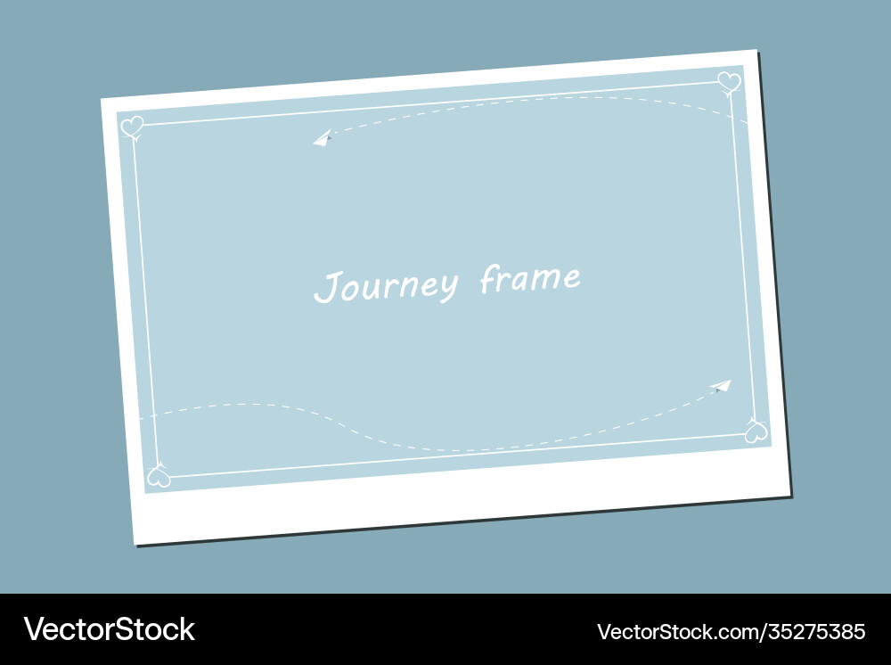 Beautiful frame for a photo vacation Royalty Free Vector