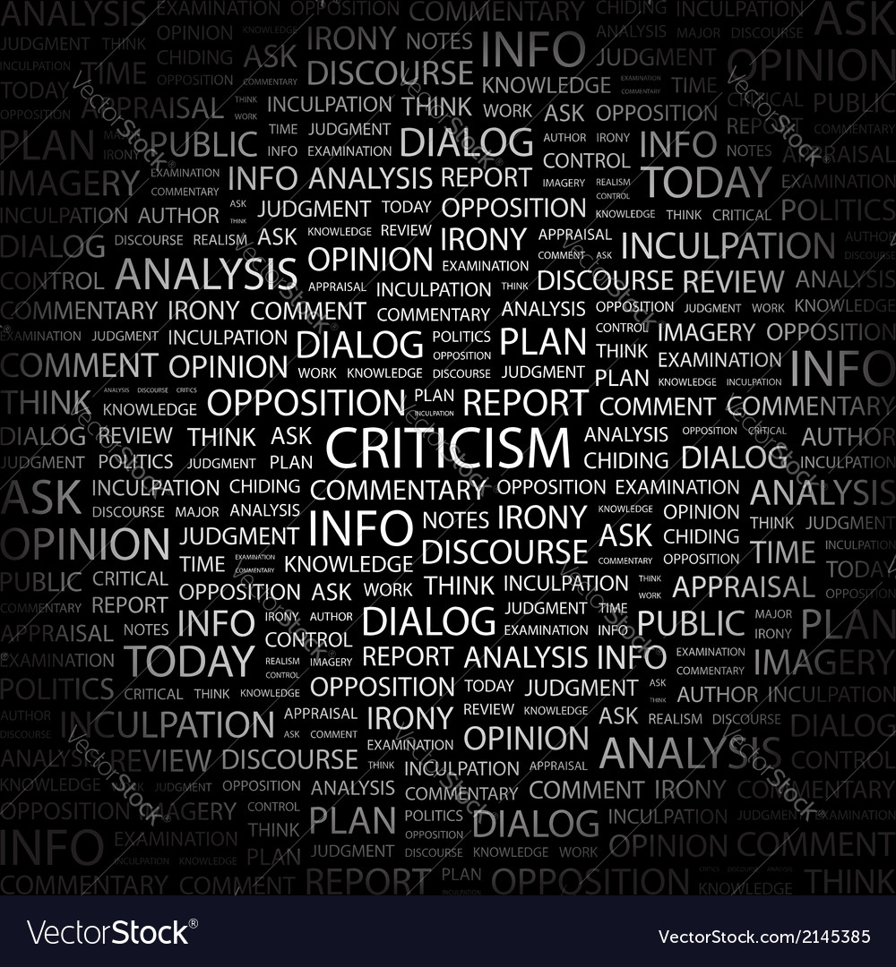 Criticism Royalty Free Vector Image - VectorStock